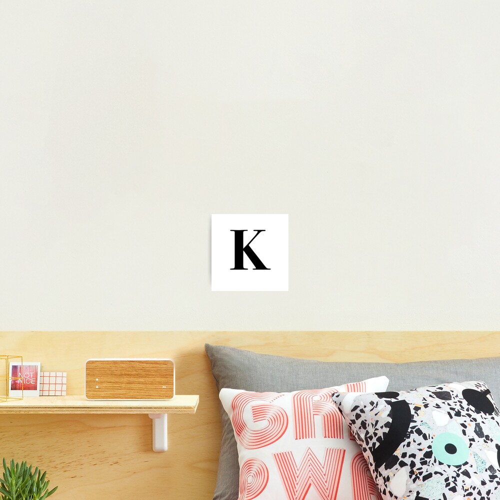 "Letter K: monogram initial" Sticker for Sale by kryder15 | Redbubble