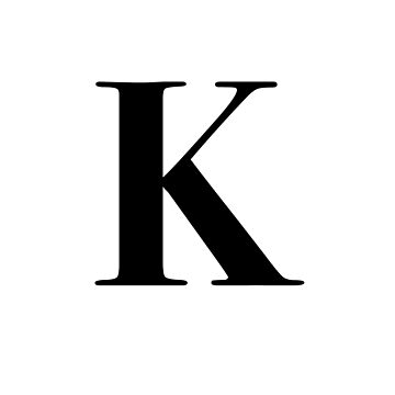 "Letter K: monogram initial" Sticker for Sale by kryder15 | Redbubble