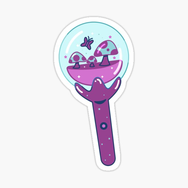 "bts light stick illustration." Sticker by sffart | Redbubble