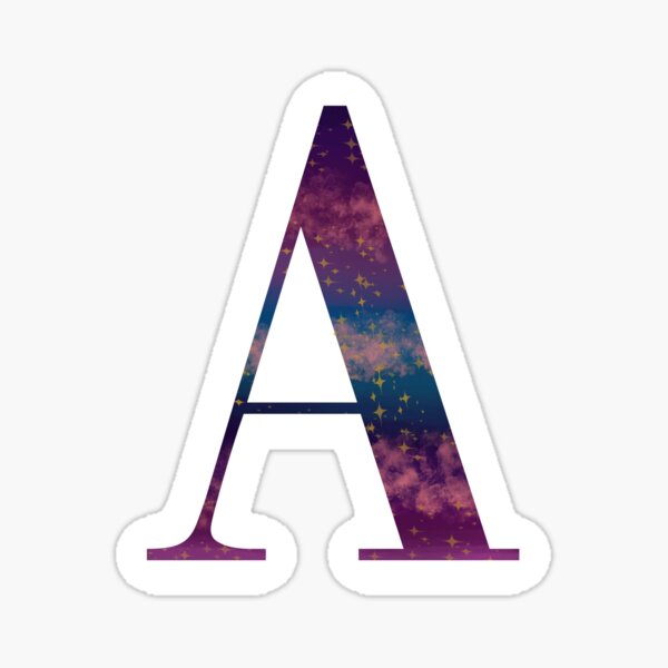 "Galaxy Letter A" Sticker by DiamondDP | Redbubble