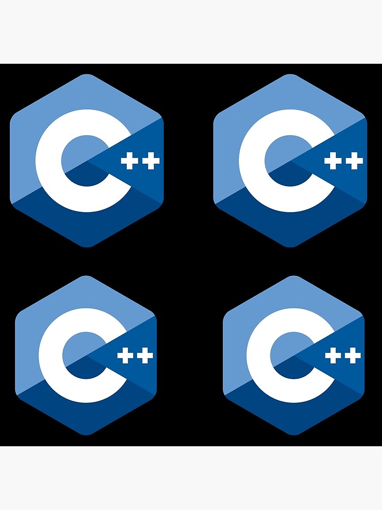 Póster «Paquete de logotipos de lenguaje de codificación C++» de ...