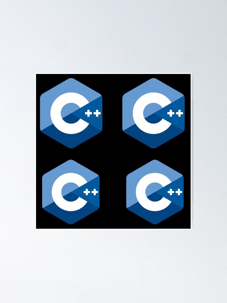 Póster «Paquete de logotipos de lenguaje de codificación C++» de ...