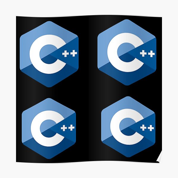 Póster «Paquete de logotipos de lenguaje de codificación C++» de ...