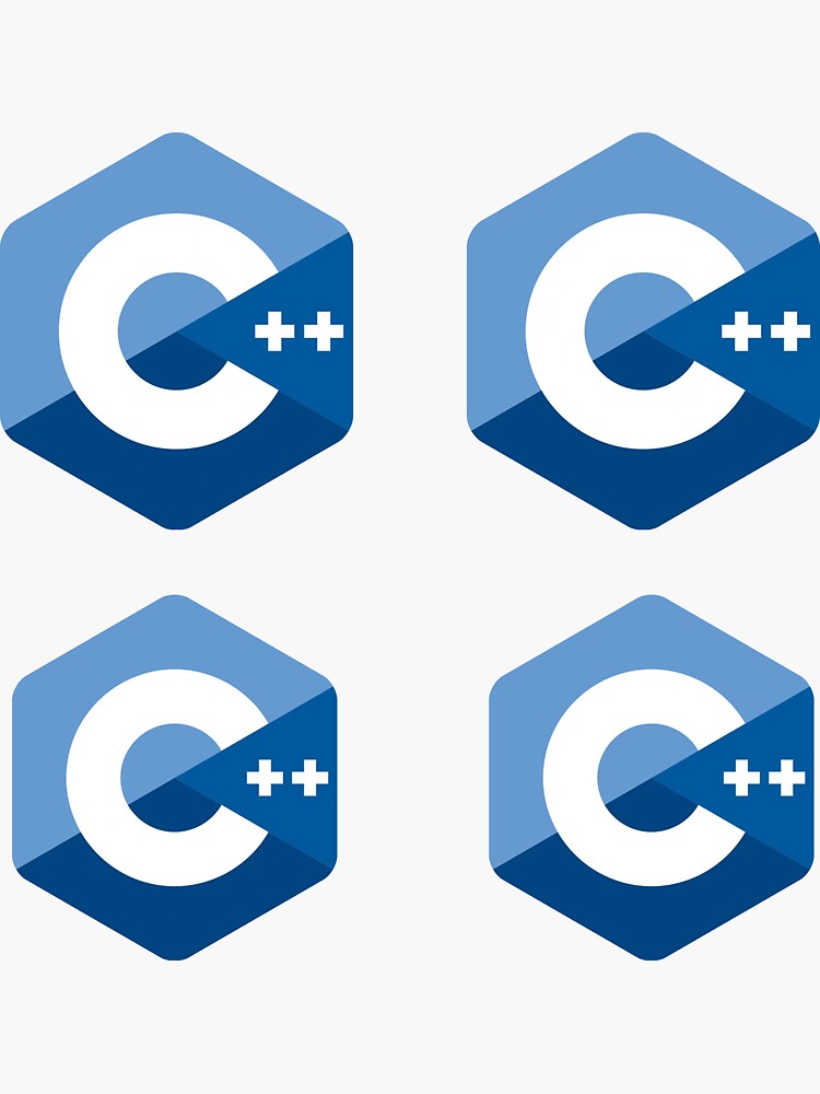 "C++ coding language logo pack" Sticker by BluePencilArt | Redbubble