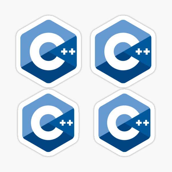 "C++ coding language logo pack" Sticker by BluePencilArt | Redbubble