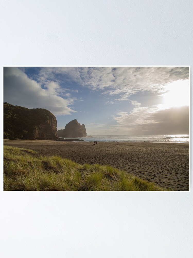 "New Zealand Piha beach" Poster for Sale by digital-details | Redbubble