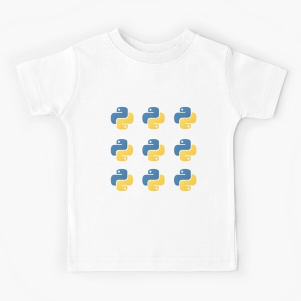 "python coding language logos pack" Kids T-Shirt by BluePencilArt ...