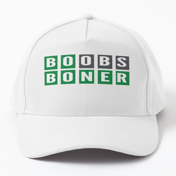 "Funny Boobs and Boner Wordle Word Puzzle " Cap for Sale by ...
