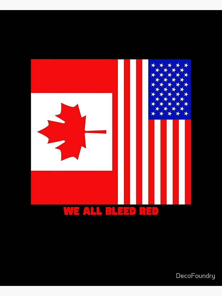 "We All Bleed Red" Poster for Sale by DecoFoundry | Redbubble