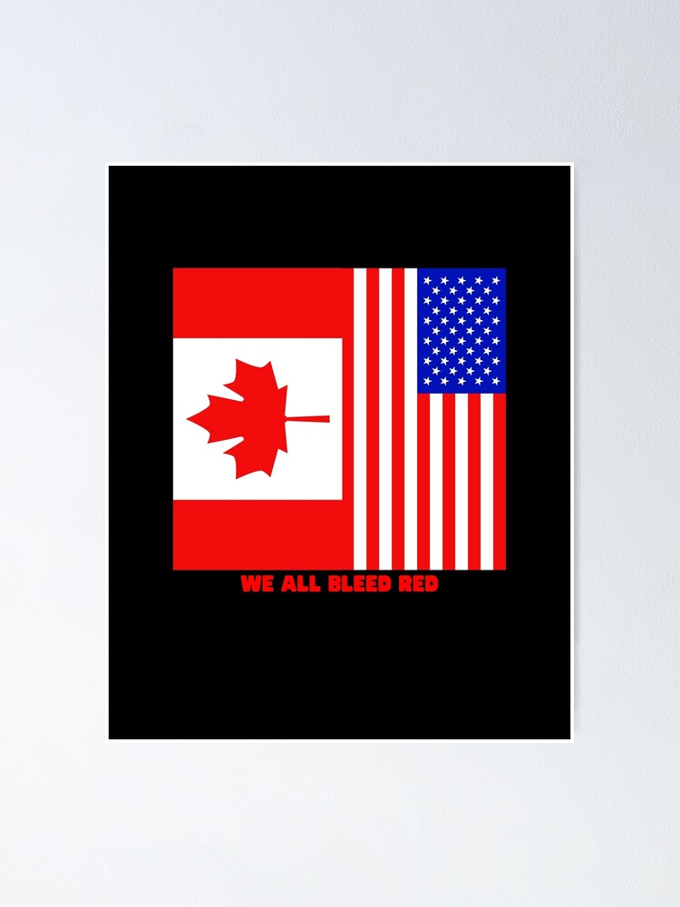 "We All Bleed Red" Poster for Sale by DecoFoundry | Redbubble