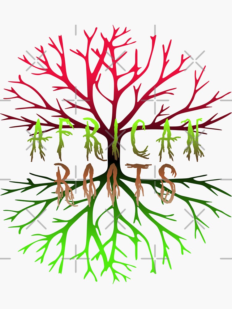 African Roots Sticker For Sale By Jtechlimitless Redbubble