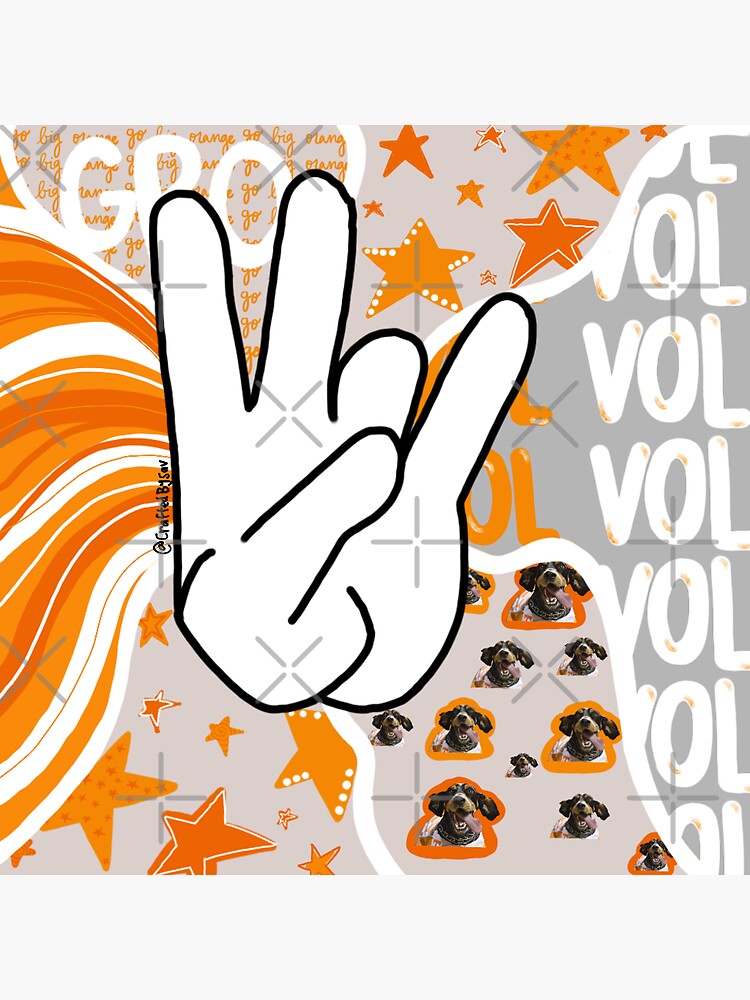 "GBO go VOLS!" Sticker by sblackw8 | Redbubble