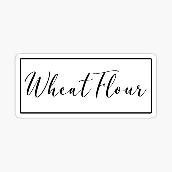 "Wheat Flour Labels - Labels for jars" Sticker by NemesisDesign | Redbubble