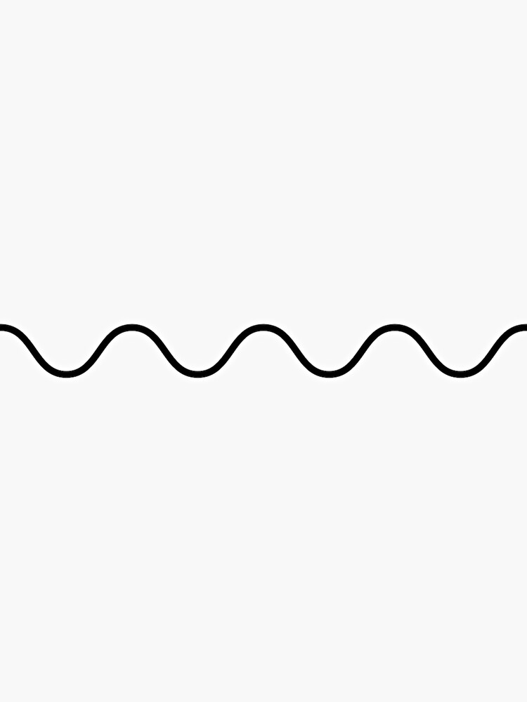 "Sine Wave" Sticker by SwirlyWrlyDyes | Redbubble