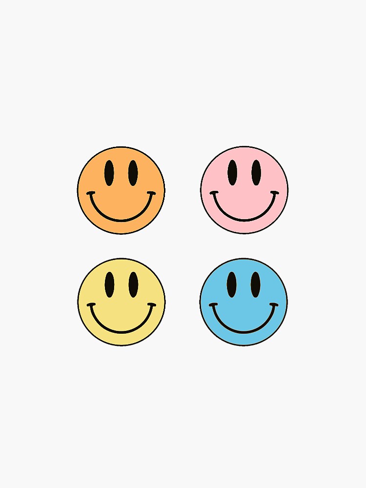 "Smiley Face Pack" Sticker by mrin322 | Redbubble
