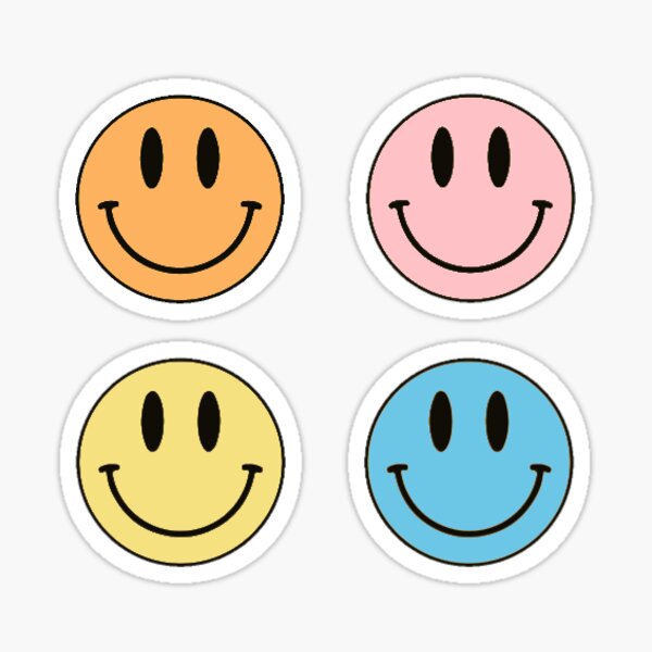 "Smiley Face Pack" Sticker by mrin322 | Redbubble