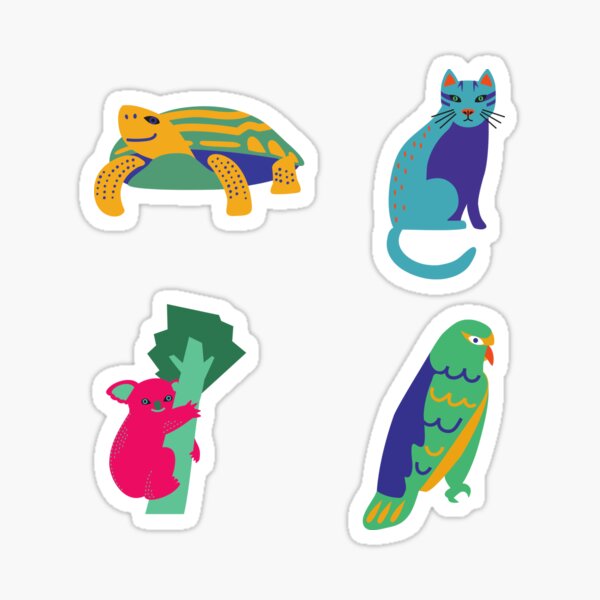 "Wild Animal Collection " Sticker by mpls-stickers | Redbubble