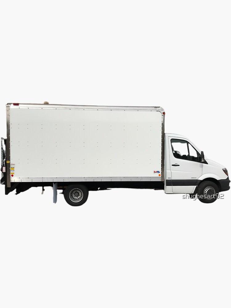 "Box truck" Sticker for Sale by shughesart92 | Redbubble