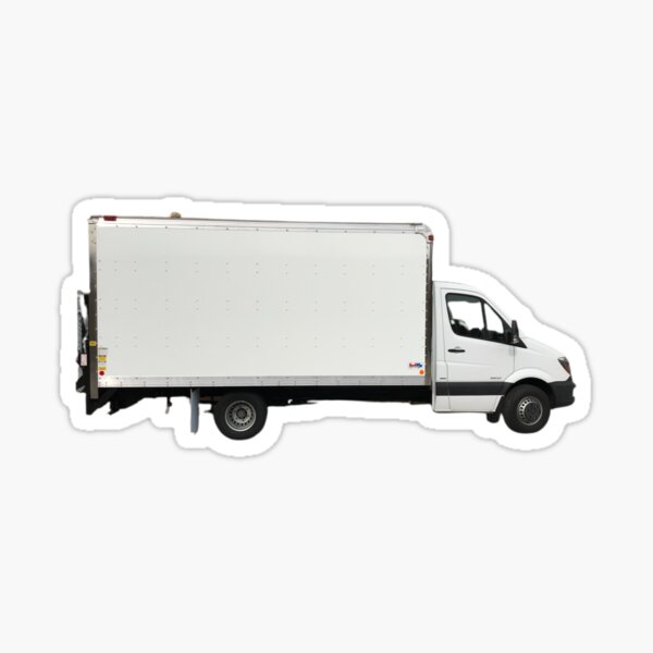 "Box truck" Sticker by shughesart92 | Redbubble