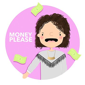 "Parks and Rec Mona Lisa “Money Please”" Sticker for Sale by cutermelon ...