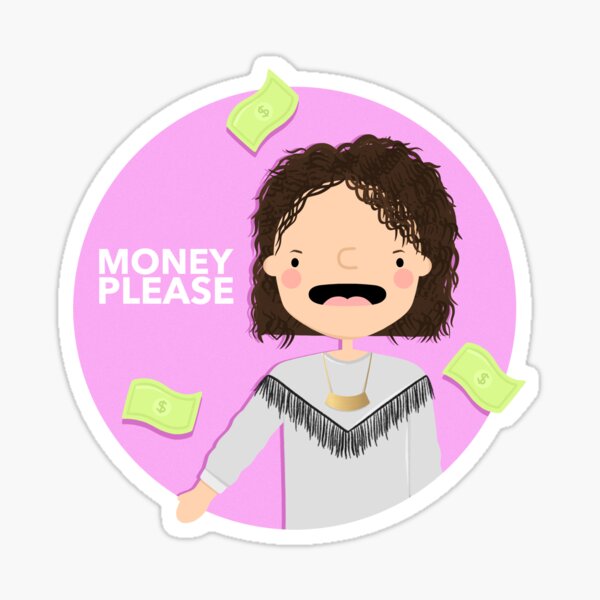 "Parks and Rec Mona Lisa “Money Please”" Sticker for Sale by cutermelon ...