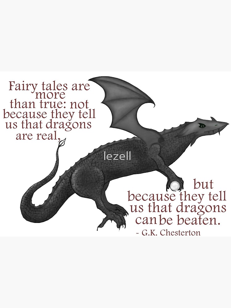 "Fairy Tale Dragons" Poster for Sale by lezell | Redbubble