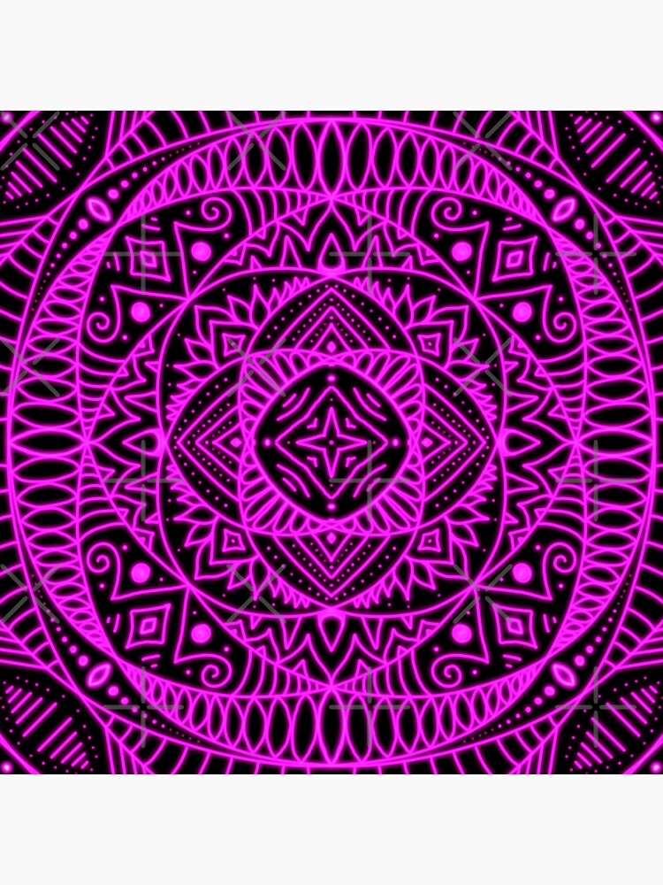 "Magenta Mandala" Poster for Sale by BeetleAndFern | Redbubble