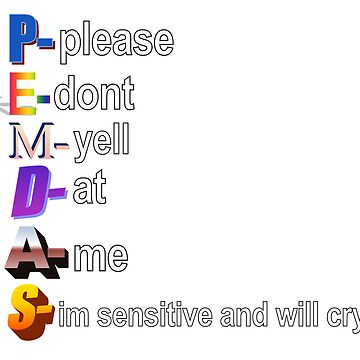 "PEMDAS" Sticker for Sale by amarie143 | Redbubble