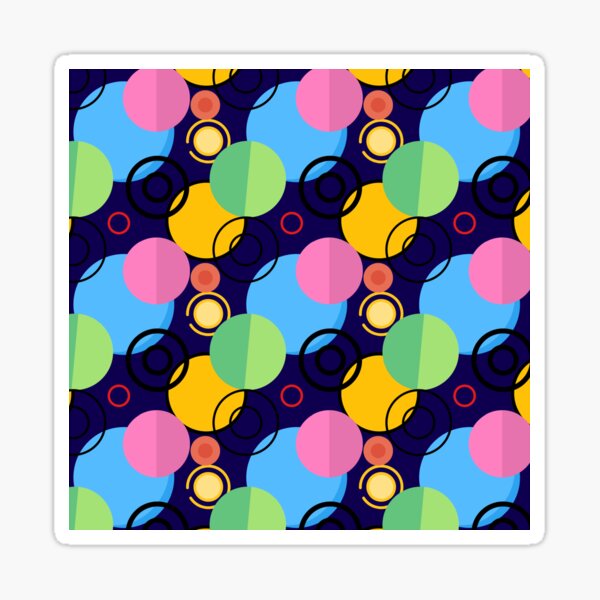 "Overlapping circle motion" Sticker for Sale by sheffmal | Redbubble