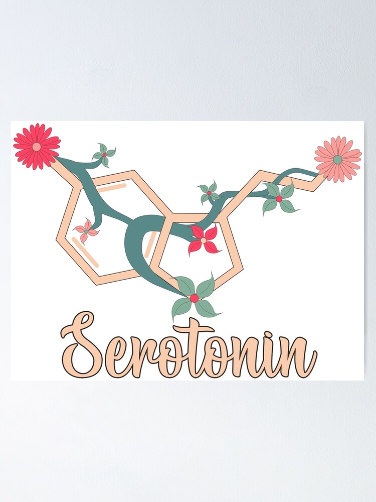 "Serotonin Flower Happiness" Poster by Akiyamafuji | Redbubble