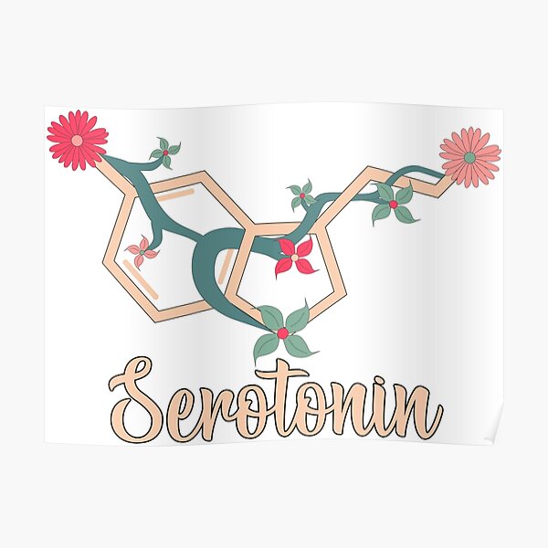 "Serotonin Flower Happiness" Poster by Akiyamafuji | Redbubble