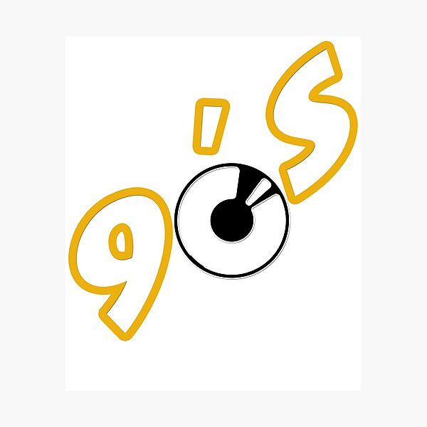 Impression photo « Slogan Nostalgie des années 90 Ramenez-moi dans les ...