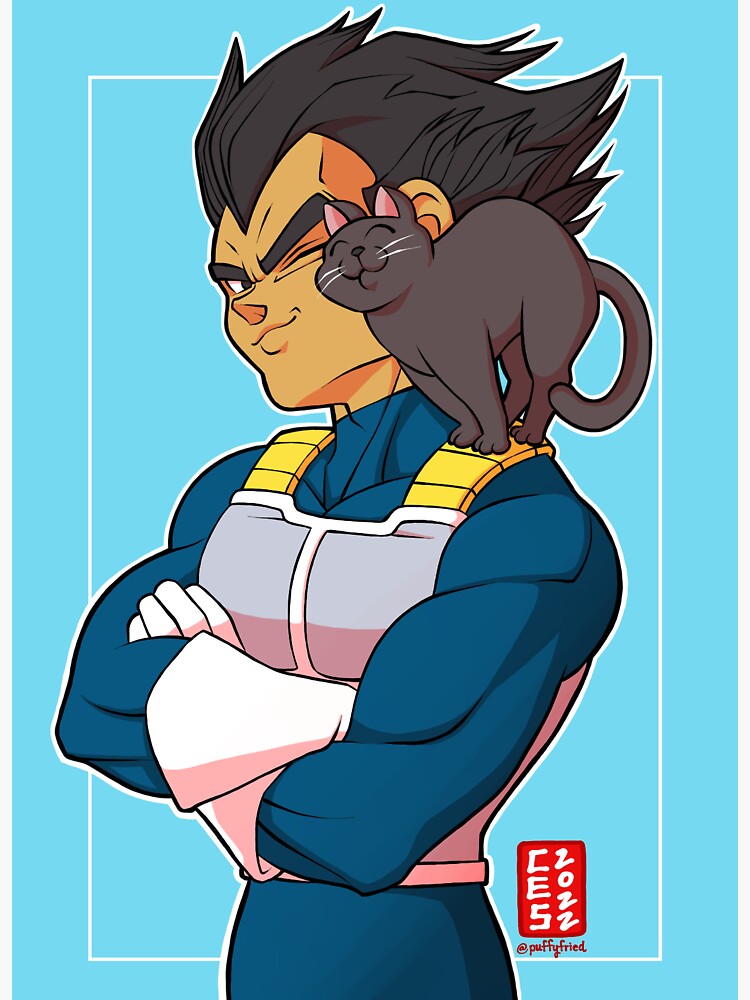 "Vegeta and Scratch from Dragonball Z" Sticker for Sale by PuffyFried ...