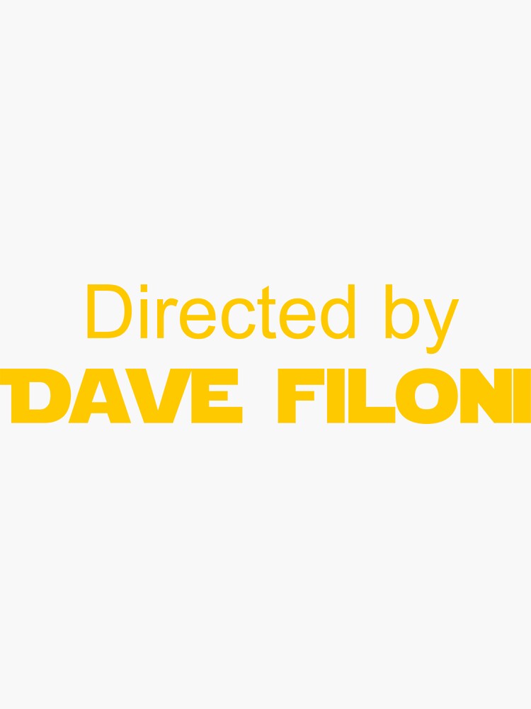 "Directed by Dave Filoni" Sticker by cam-doodles | Redbubble