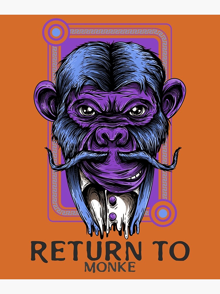 "Return to Monke" Poster for Sale by Meme-Machine-69 | Redbubble