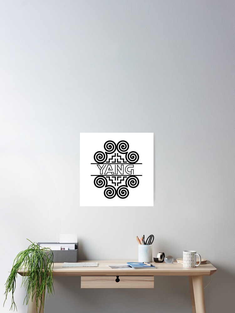 "hmong symbol with last name" Poster for Sale by Xiongtees87 | Redbubble