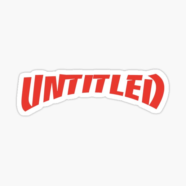 "Untitled Text Thrasher Style" Sticker by Zkater | Redbubble