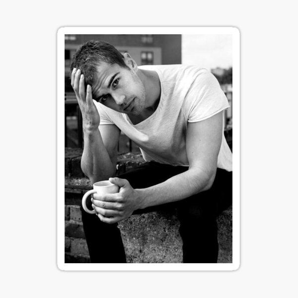 "theo james" Sticker by plotwice | Redbubble