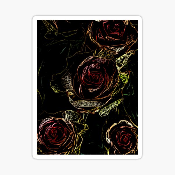 "ROSEY RED" Sticker for Sale by Fzorbinjr58 | Redbubble