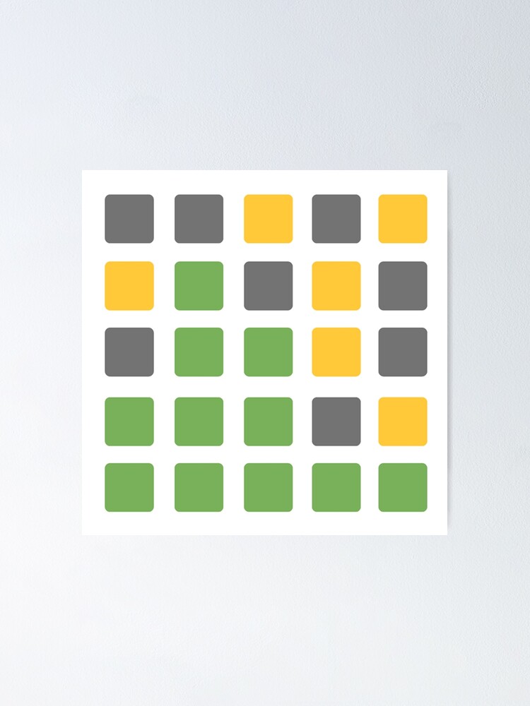 "Wordle Puzzle Game" Poster for Sale by HouseOfFame | Redbubble