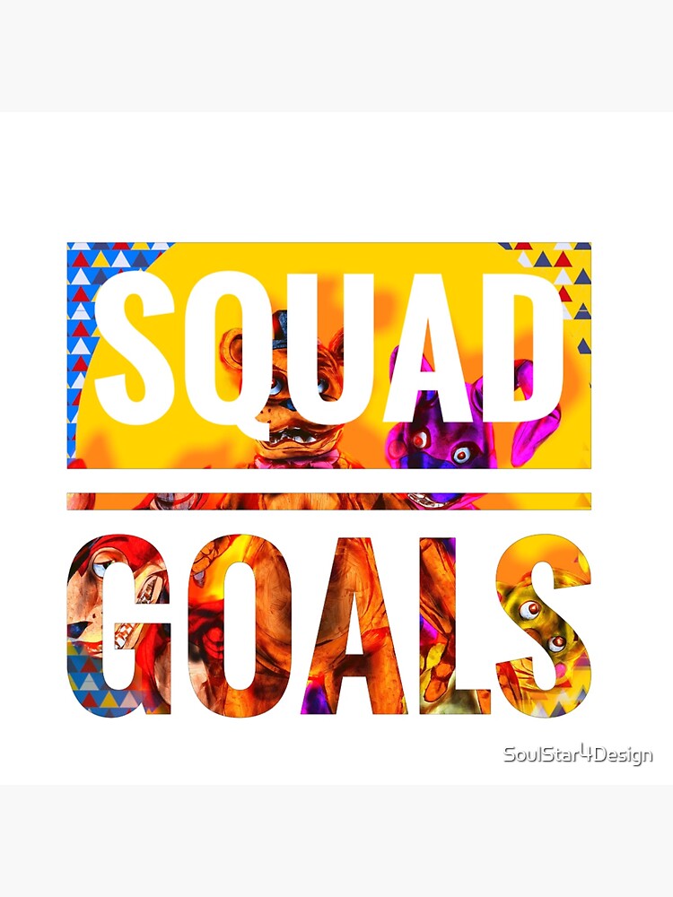"Squad Goals" Sticker for Sale by SoulStar4Design | Redbubble