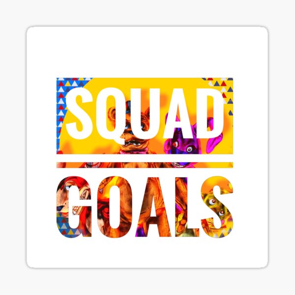 "Squad Goals" Sticker for Sale by SoulStar4Design | Redbubble