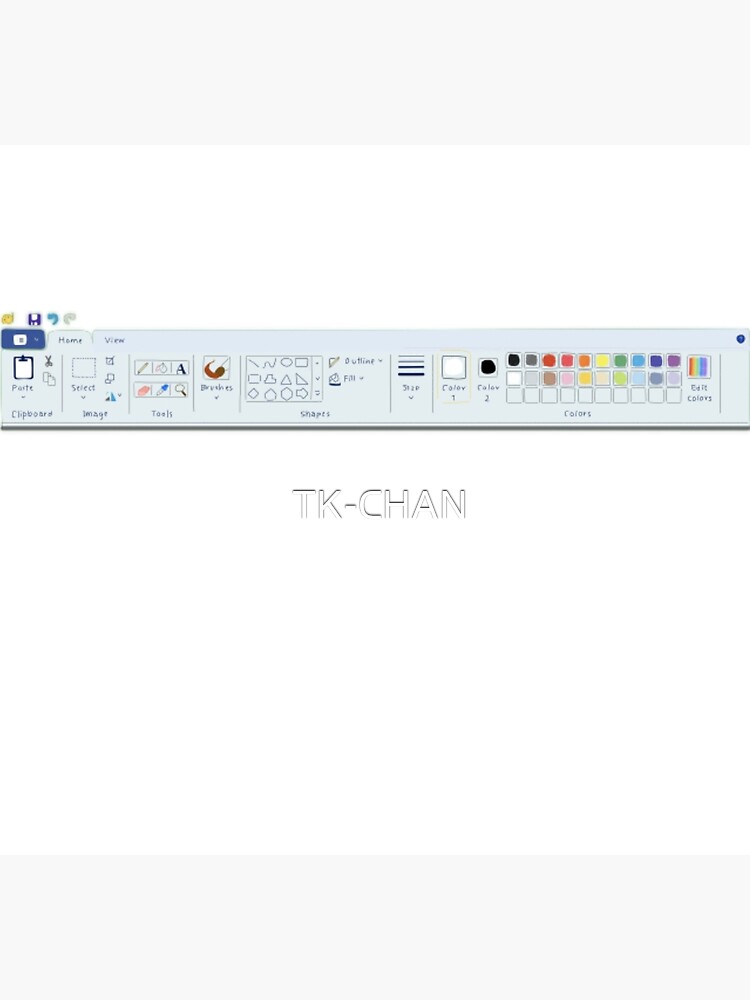 "Ms paint" Poster for Sale by TK-CHAN | Redbubble