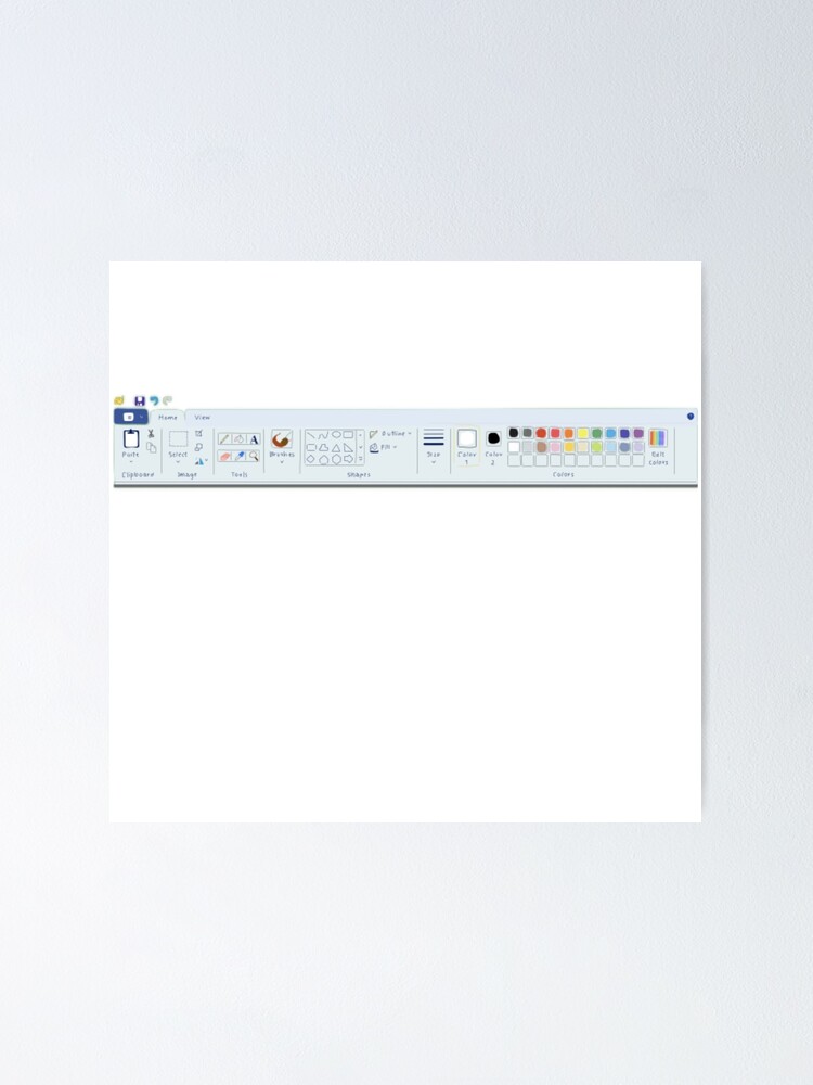 "Ms paint" Poster for Sale by TK-CHAN | Redbubble