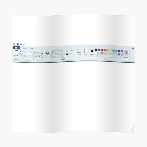 "Ms paint" Poster for Sale by TK-CHAN | Redbubble