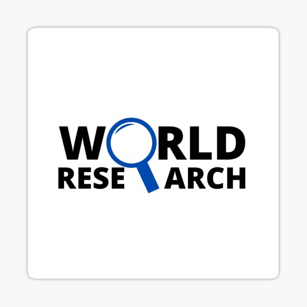"World of Research Logo" Sticker by WorldOfResearch | Redbubble