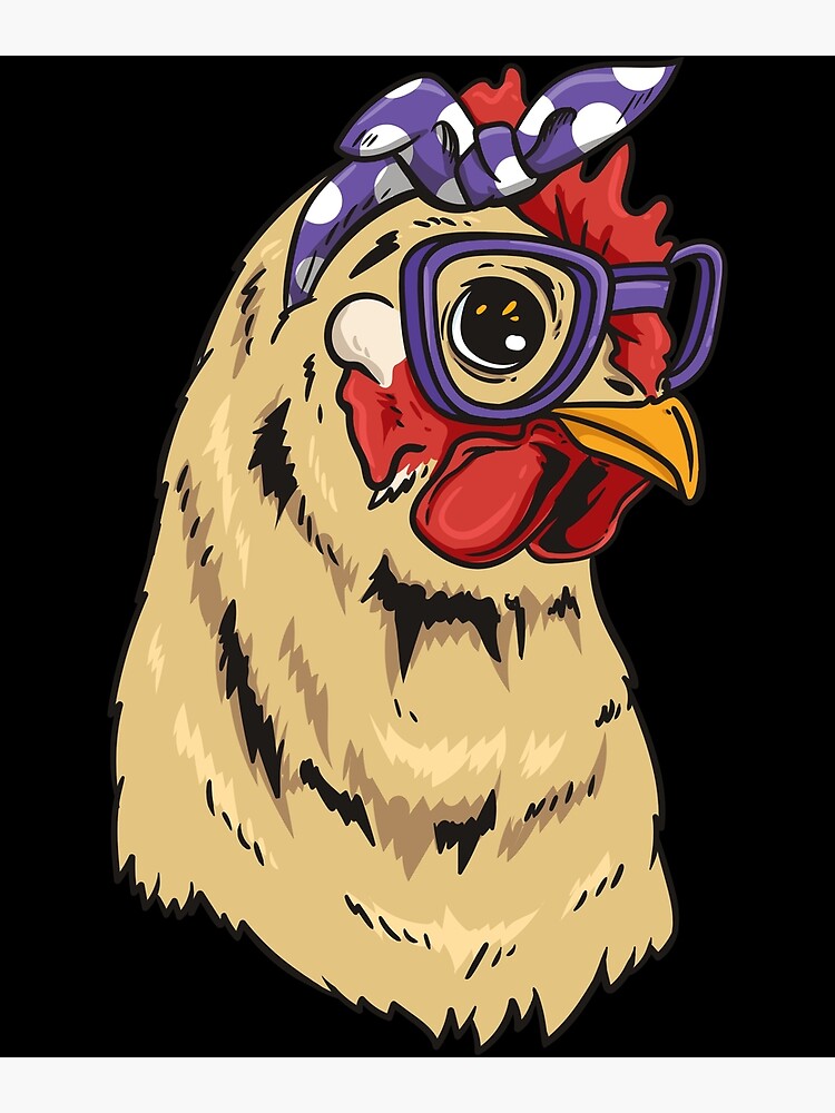 "Chicken Chicken Lady Chicken Mom" Poster for Sale by Mealla | Redbubble