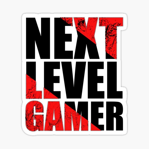 "Next Level Gamer, Gaming Lover Gift Idea" Sticker for Sale by FNStuff ...