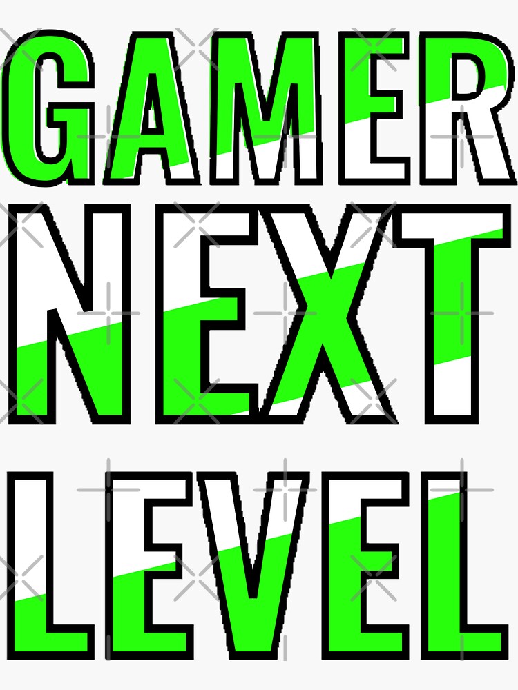 "Gamer next level" Sticker for Sale by T-ShirtIn85 | Redbubble