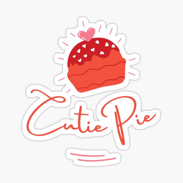 "Cutie pie" Sticker for Sale by funkies | Redbubble